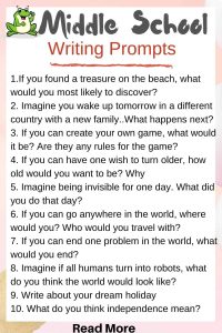200+ Creative Writing Prompts for Middle School (2023) - Kids and Clicks