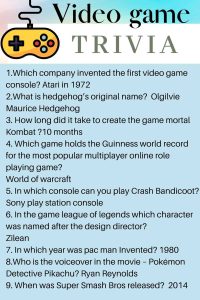 22 fun video game trivia questions - Kids and Clicks