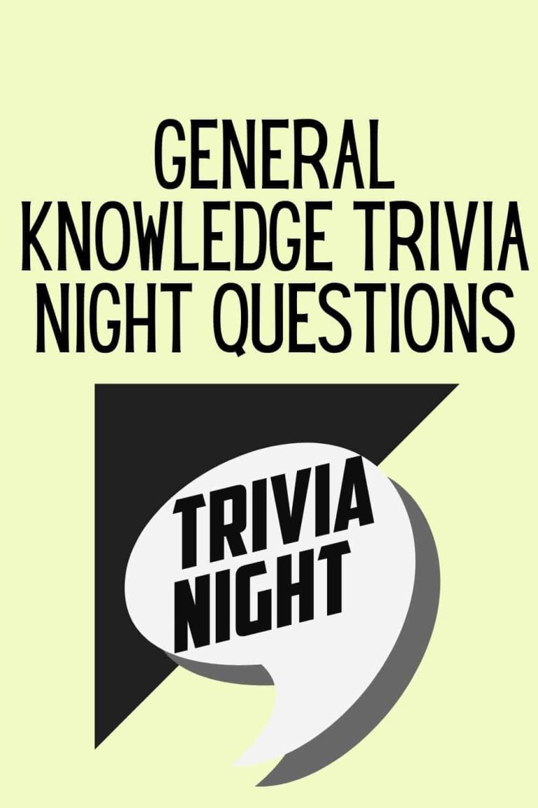 136 fun and unusual trivia night questions - Kids and Clicks