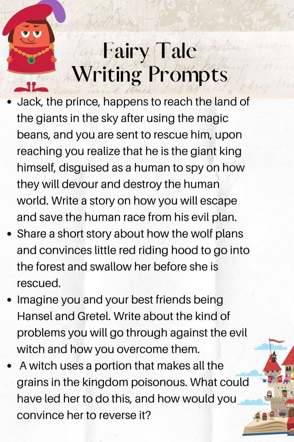 30+ Fun & Creative Fairy Tale Writing Prompts for Kids & Adults - Kids ...
